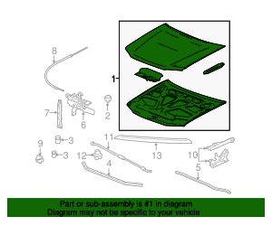 2004-2012 GM Hood 88944095 GM | GMPartsDirect.com