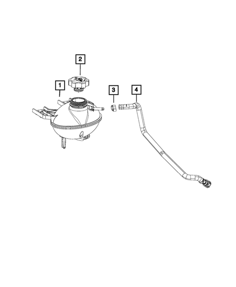 Engine Coolant Reservoir (Bottle) for 2019 Jeep Compass | Mopar Online ...