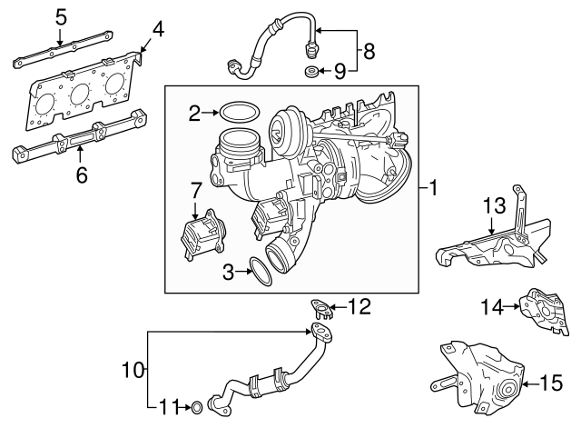 2018-2023 Mercedes-Benz Exhaust Manifold 276-090-20-00 ...