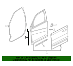 2019-2020 Ram 1500 Front Weather-Strip 68291617AB | TascaParts.com
