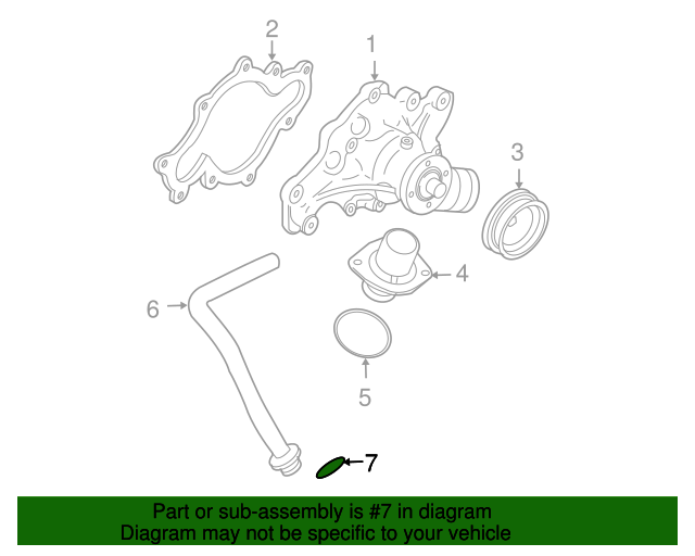 2003-2007 Ford Connector Seal 3C3Z-9J469-AA | TascaParts.com