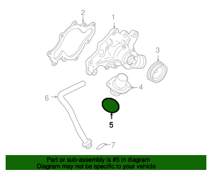 2003-2010 Ford Thermostat Gasket 3C3Z-8255-AA | TascaParts.com