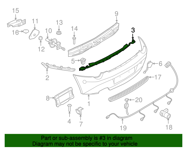 Genuine BMW 51-12-7-016-076 | Center Support | FREE Shipping on Most ...