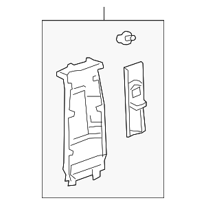 2019-2022 Toyota Avalon Upper Center Pillar Trim 62410-07030-E0 ...