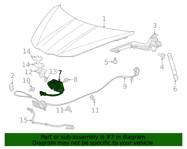 84839546 - Hood Primary and Secondary Latch 2020-2023 Chevrolet ...