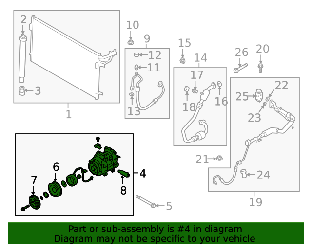 97701-J6000 - Compressor Assembly 2019-2020 Kia K900 | Kia.Parts Store