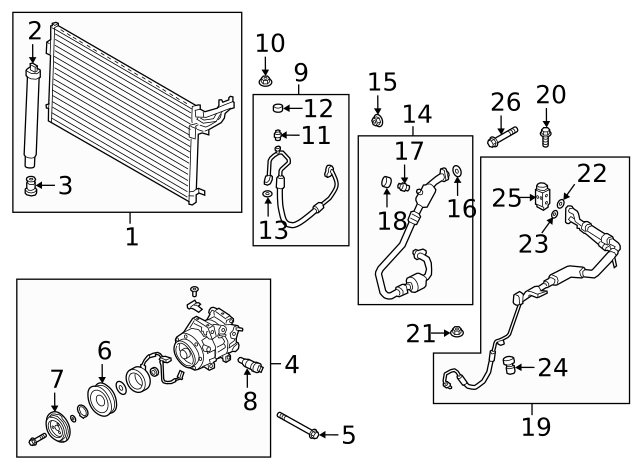 97701-J6000 - Compressor Assembly 2019-2020 Kia K900 | Kia.Parts Store