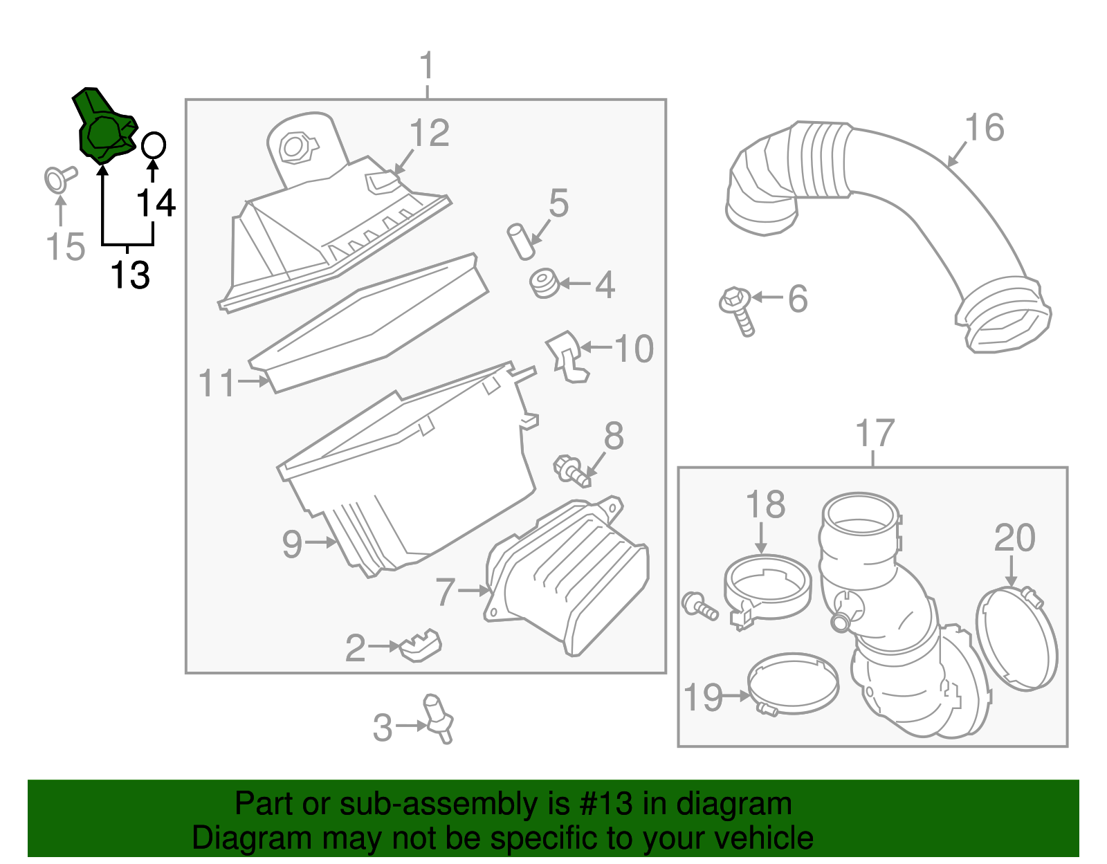 2016-2019 Nissan TITAN XD Mass Air Flow Sensor 22680-EZ40A | Hoffman ...