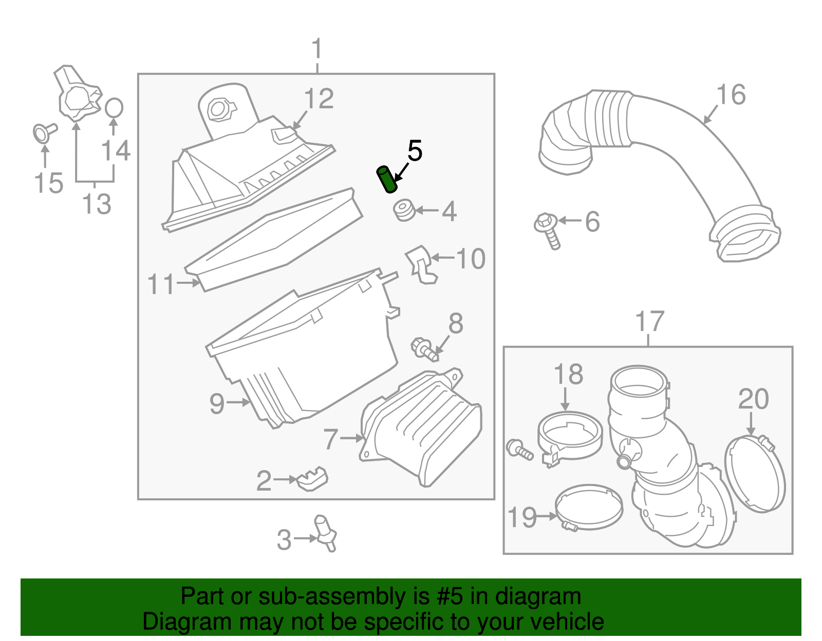 2010-2019 Nissan Air Inlet Duct Retainer 16566-ZN50A | Ziegler Nissan ...