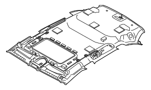 2011-2018 Porsche Cayenne Headliner 958-867-501-G-9U1 | OEM Parts Online