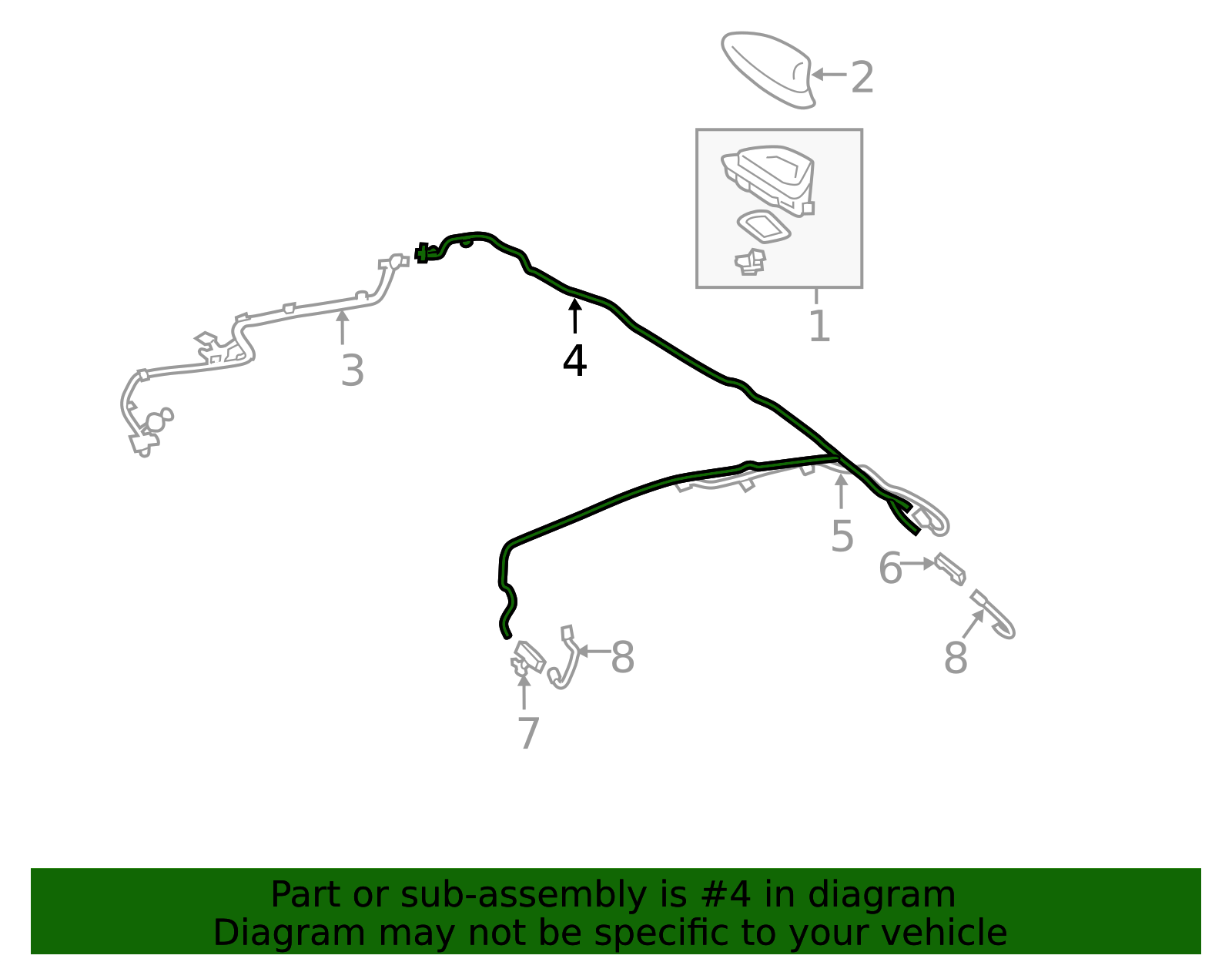 2019-2022 Toyota Avalon Antenna Cable 86101-07350 | Toyota Parts Center