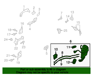 81310-2T030 - Door Latch Assembly 2011-2013 Kia Optima | Kia.Parts Store