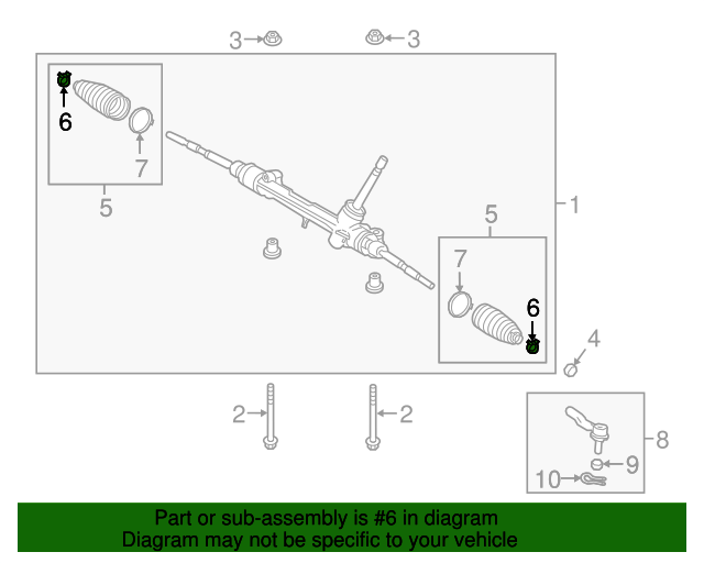 OEM 1996-2022 Toyota Rack And Pinion Bellows Clamp Part # 90467-19019 ...