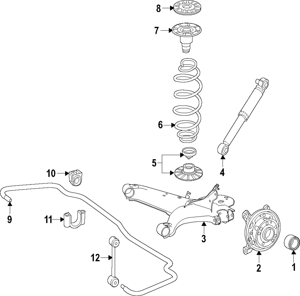 447-324-10-84 - Upper Spring Seat 2016-2023 Mercedes-Benz Metris ...
