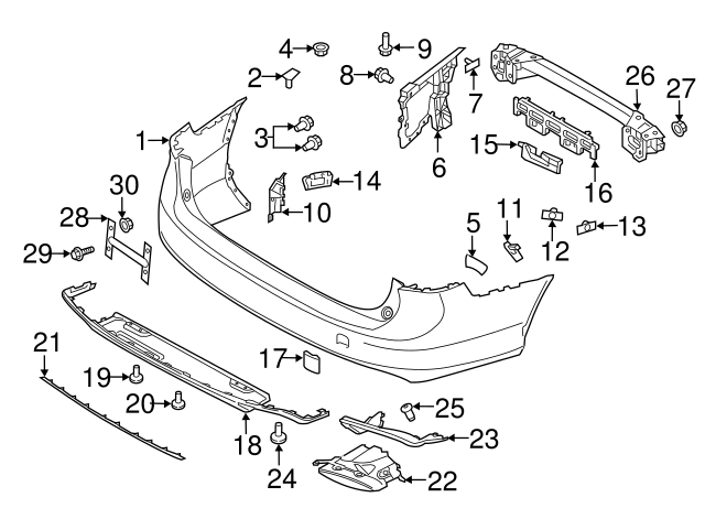2018-2019 Volvo V90 Lower Retainer 31425131 | TascaParts.com