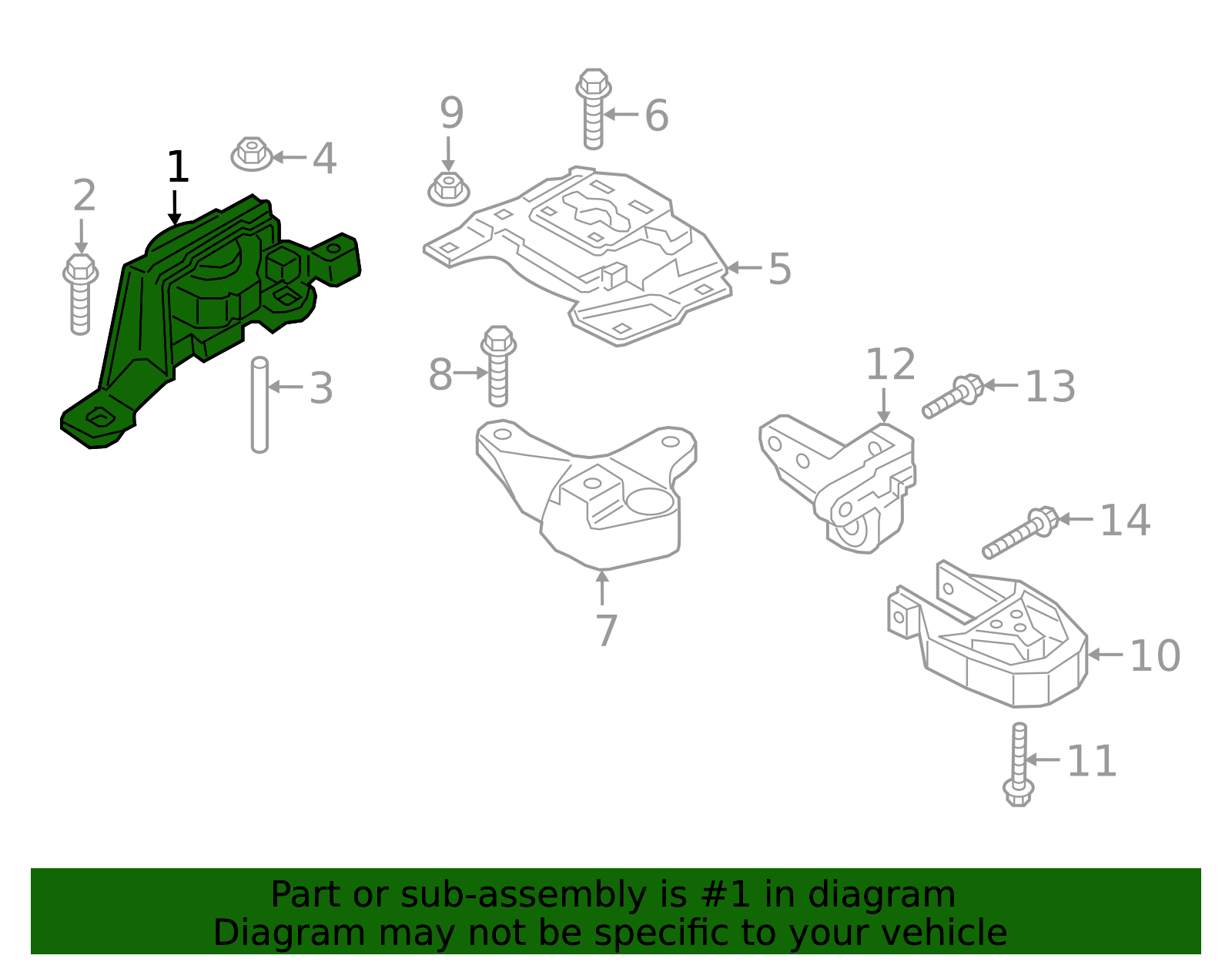 KV6Z-6038-C - Side Mount 2019-2023 Ford Transit Connect | Ford Parts Direct