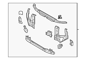 53201-04130 - Radiator Support 2016-2023 Toyota Tacoma | Group 1 Auto Parts