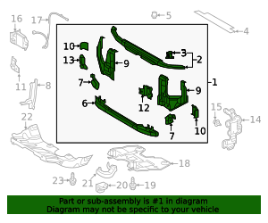 53201-04130 - Radiator Support 2016-2023 Toyota Tacoma | Group 1 Auto Parts