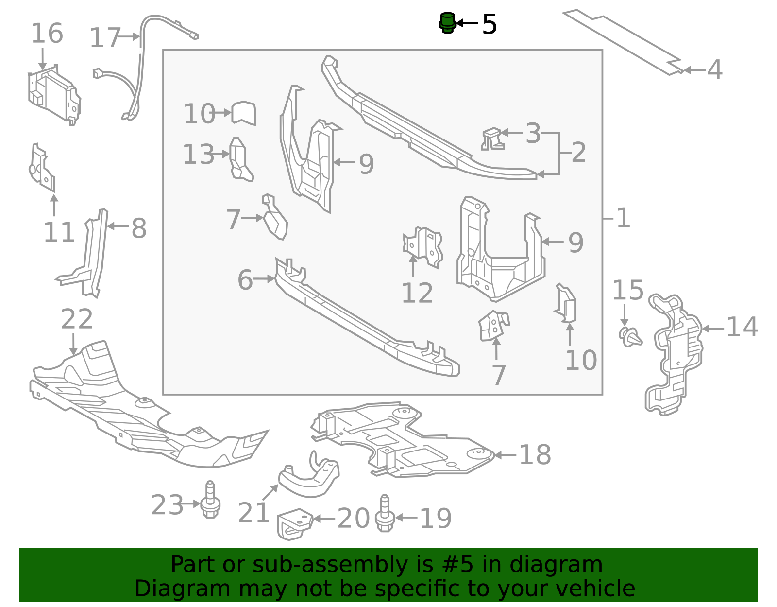 1993-2024 Toyota Hood Stop Buffer 90541-15019 | Toyota Parts Center