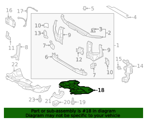 2005-2023 Toyota Tacoma Radiator Support Splash Shield 5140604020 ...