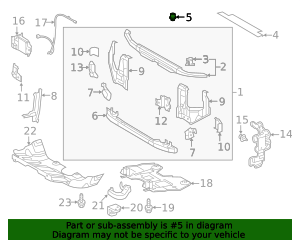 1993-2024 Toyota Hood Stop Buffer 90541-15019 | Toyota Parts Center