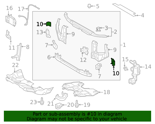2016-2023 Toyota Tacoma Side Panel Retainer 53722-04020 | Toyota Parts ...