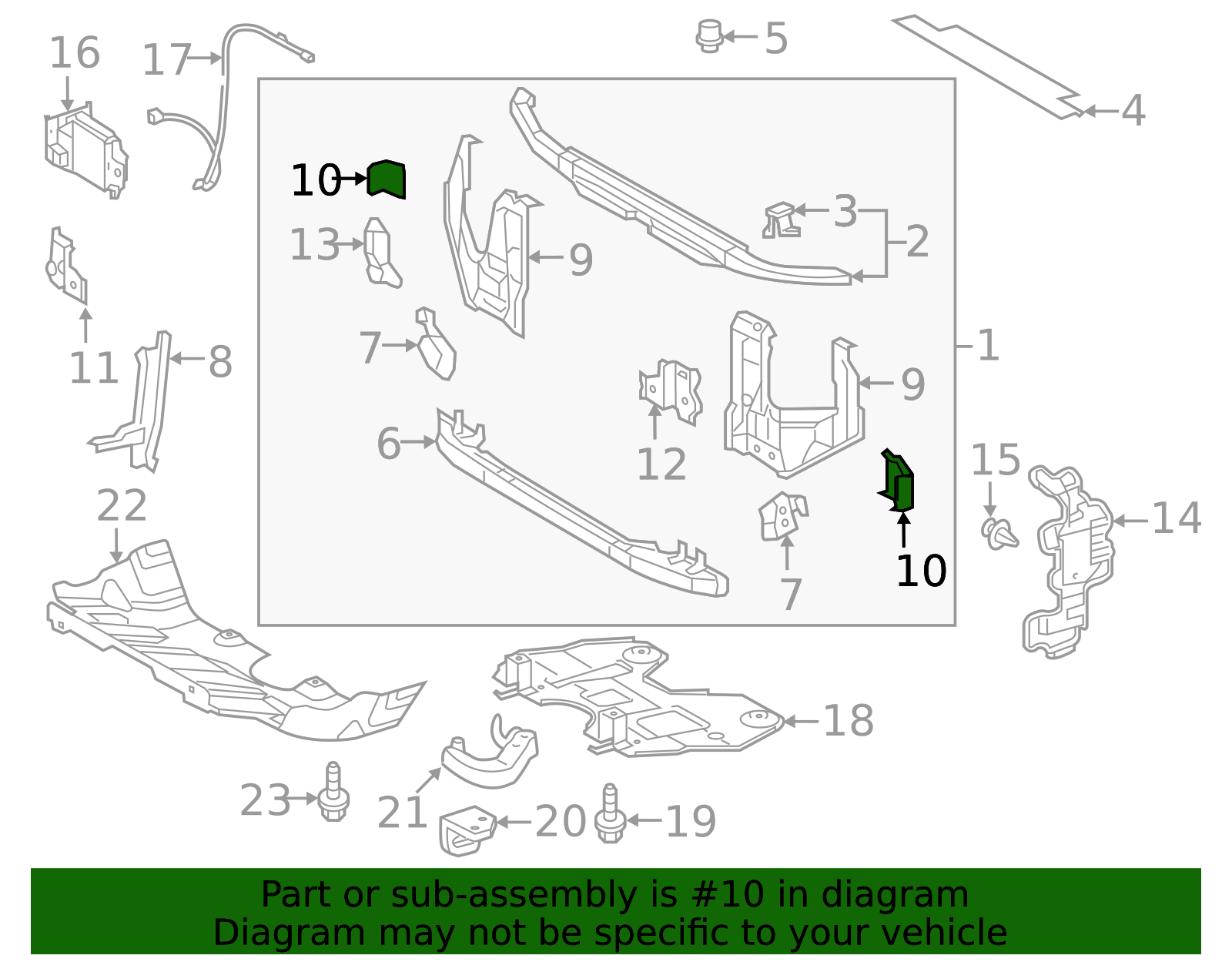 2016-2023 Toyota Tacoma Side Panel Retainer 53721-04020 | Toyota Parts ...
