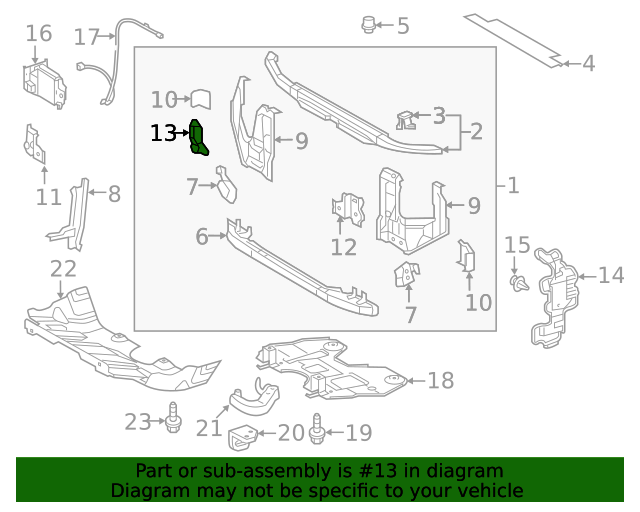 2005-2023 Toyota Tacoma Side Panel Mount Bracket 53257-04020 | Toyota ...