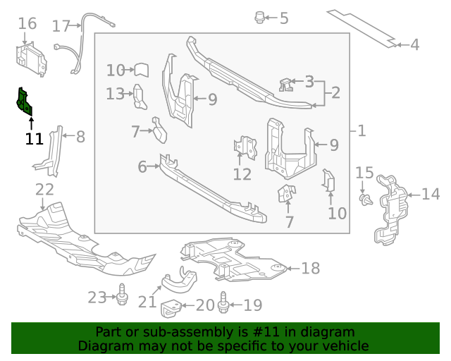 53258-04010 - Side Panel Mount Bracket - 2005-2020 Toyota Tacoma | OEM ...