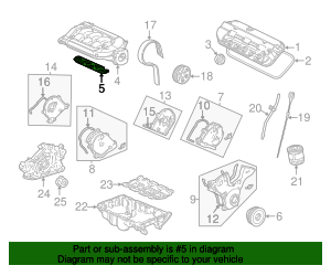 17107-PGE-A01 - Gasket, Rear In Manifold Chamber - 2002-2004 Honda ...