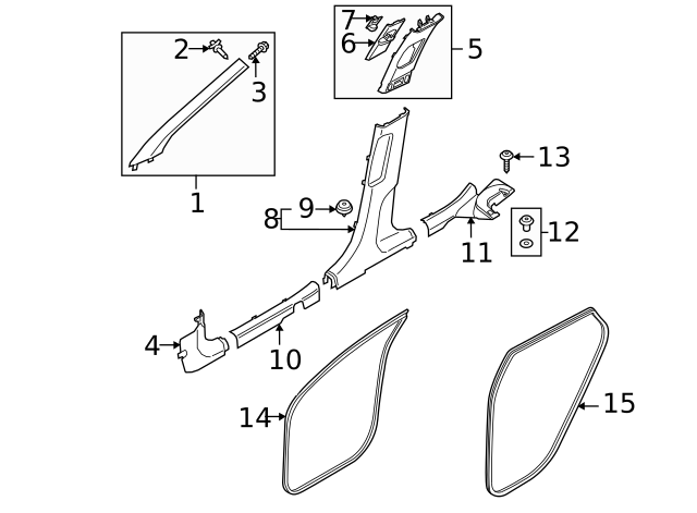 2021-2023 Hyundai Elantra Rear Weather-Strip 83120-AB000 | OEM Parts Online