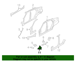 2008-2014 BMW X6 Corner Reinforced 41-00-7-054-475 | OEM Parts Online