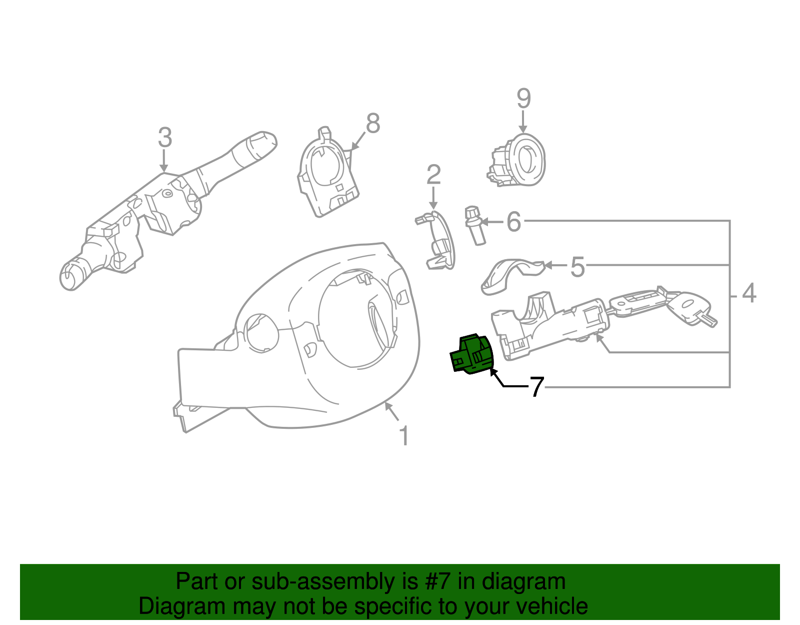 2014-2022 Nissan Ignition Switch 48750-4BA0A | Sullivan Brothers Nissan