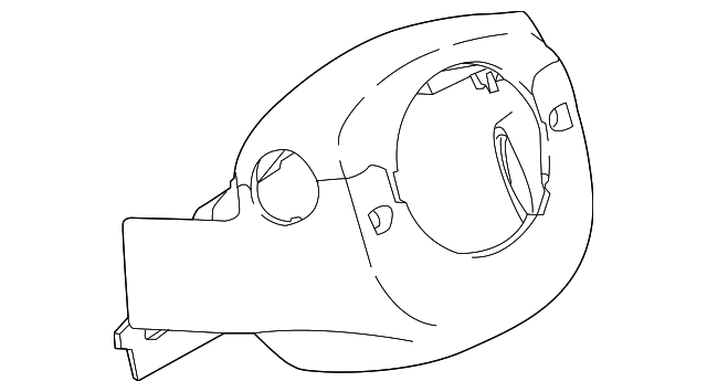 2017-2019 Nissan Rogue Sport Column Cover 48470-6FK0A | TascaParts.com