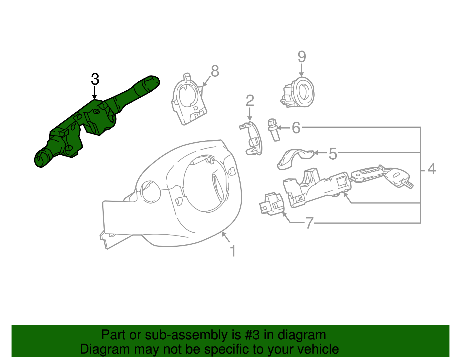 2017-2022 Nissan Multi-Function Switch 25560-7FR5C | My Nissan Part
