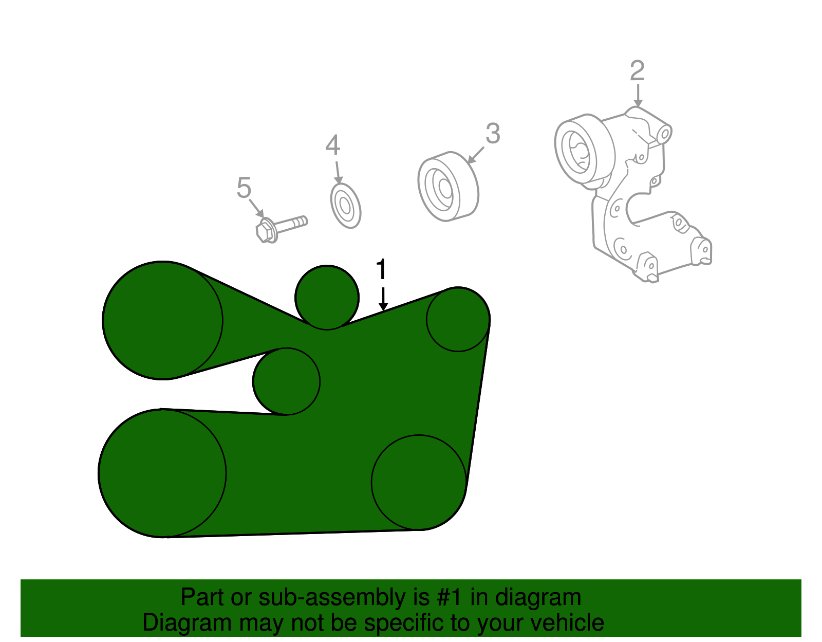 90916-A2019 - 2010-2018 Lexus - Serpentine Belt | My L Parts