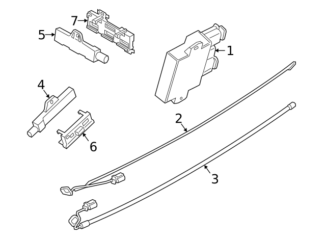 65206832066 - 2019-2024 BMW Keyless Entry Antenna (65-20-6-832-066 ...