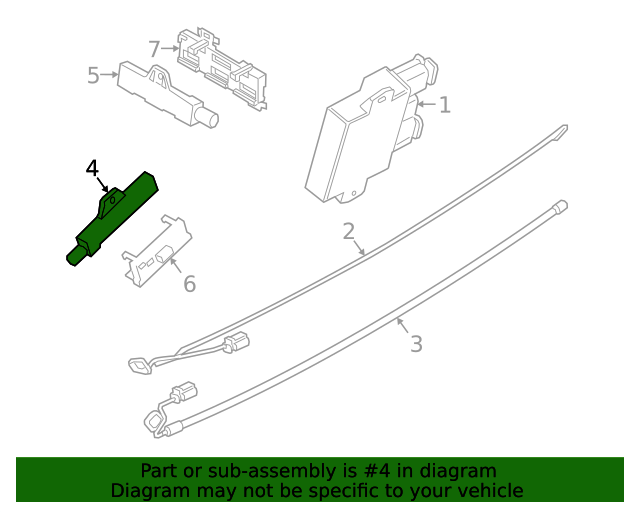 2019-2024 BMW Interior antenna, Comfort Access 65-20-5-A5D-3C0 ...