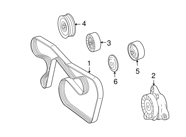 Mercedes-Benz OEM Pulley Part# 156-202-09-19 | OEM Vehicle Parts