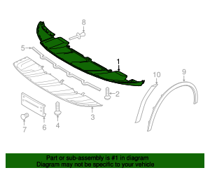 Genuine Porsche 958-505-100-00-9B9 |Spoiler | FREE Shipping on Most ...
