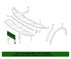 Genuine Porsche 958-505-287-35-9B9 |License Bracket | FREE Shipping on ...