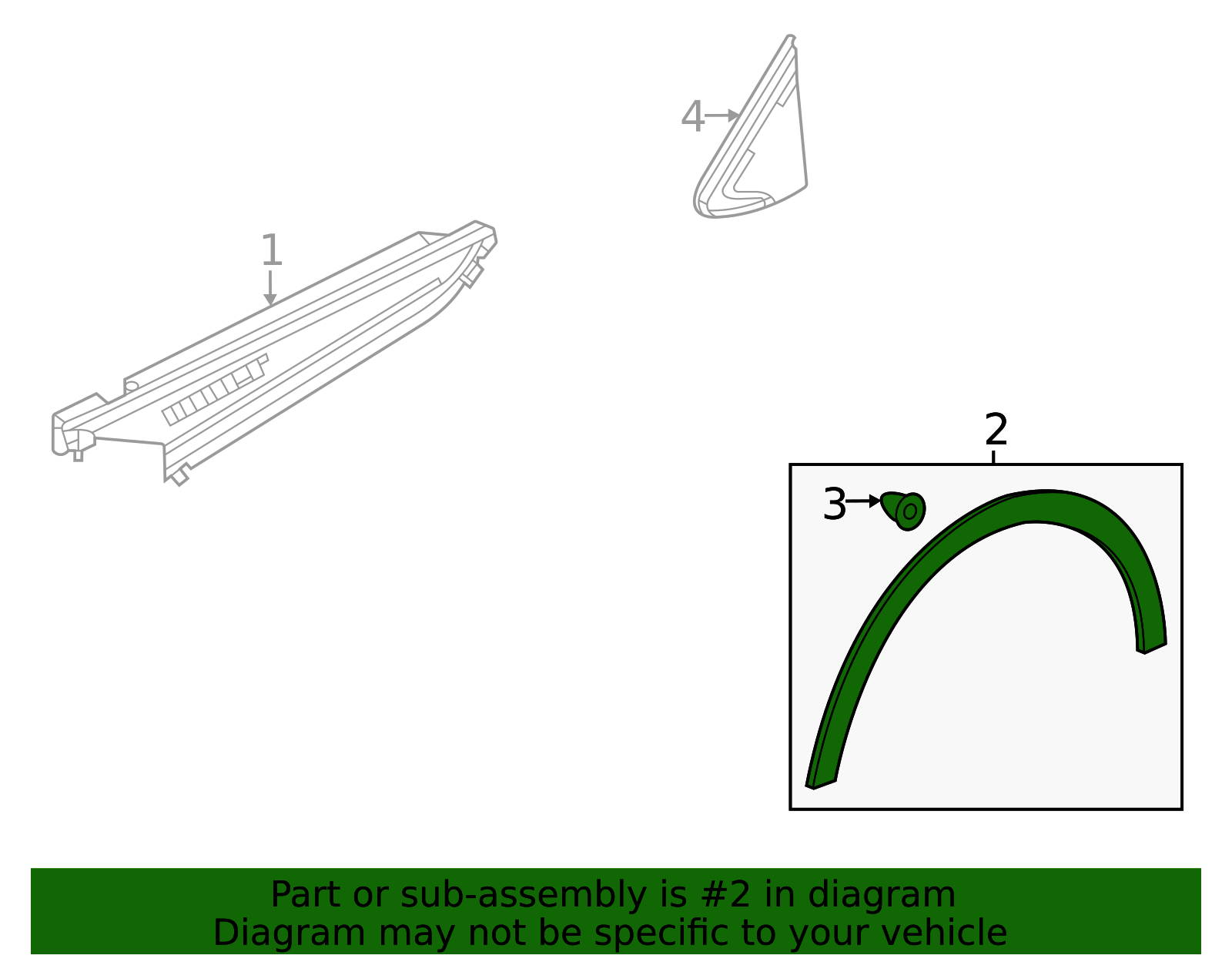 42786092 - High-Quality Front Passenger Side Wheel Opening Molding for 2022-2023 Chevrolet Bolt ...