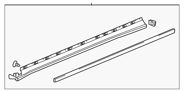 2017-2023 GMC Acadia Black Driver Side Rocker Panel Molding 84453929 GM ...