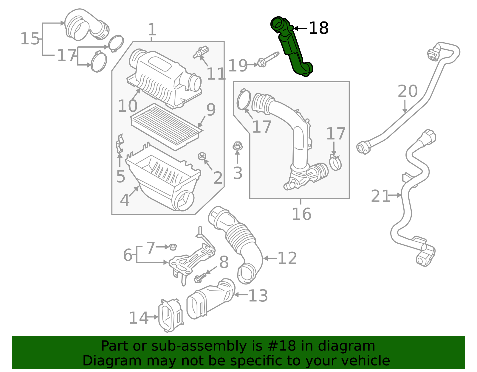2020-2025 Ford Air Duct L1MZ-9C623-B | QuirkParts