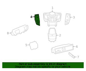 463-540-47-02 - Infotainment Display Control Switch 2019-2023 Mercedes ...