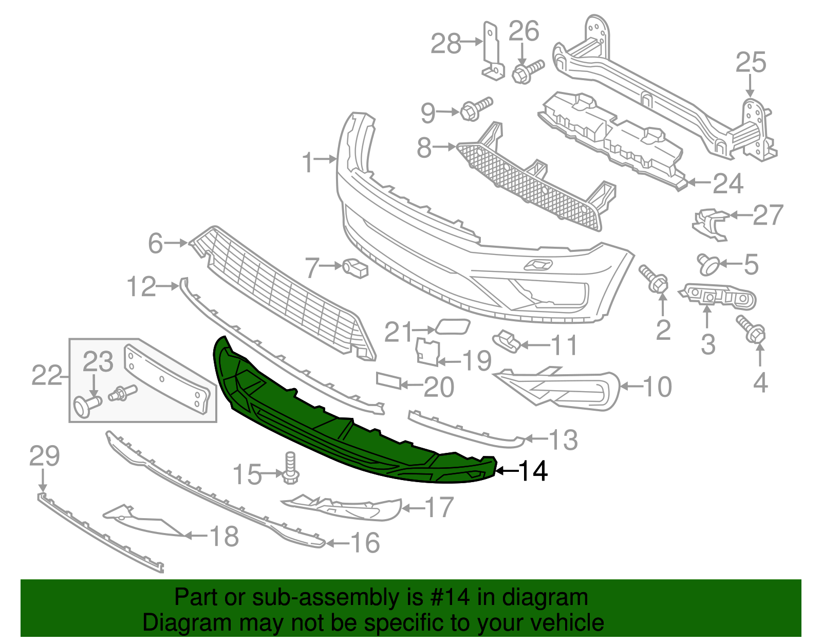 2015-2017 Volkswagen Touareg Spoiler 7P6-807-061-H-9B9 | OEM Parts Online