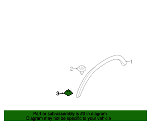 7147391323 - 2015-2018 BMW Fender Flare Clip (07-14-7-391-323) | BMW of ...