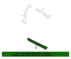 1998-2011 Ford Rocker Reinforced - Passenger Side (RH) F8AZ-5420402-AA ...