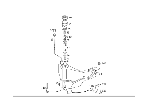 Oil Tank & Valves of Self-Levelling Device Hydraulic System for 2004 ...