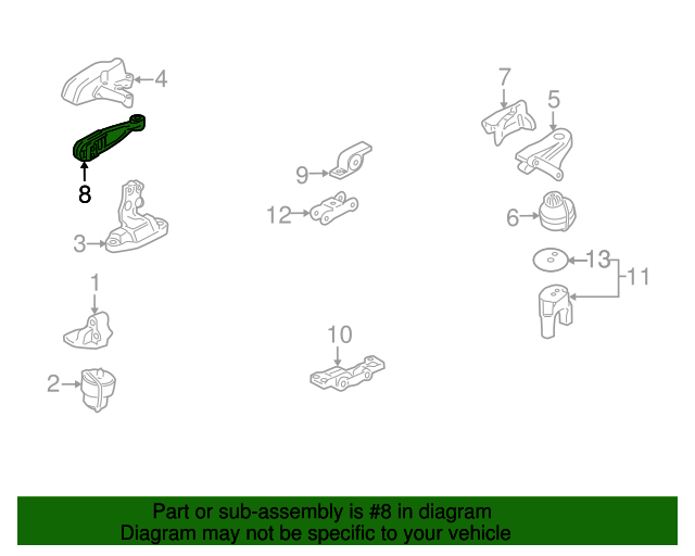 2007-2014 Volvo XC90 Torque Rod 30680708 | OEM Parts Online